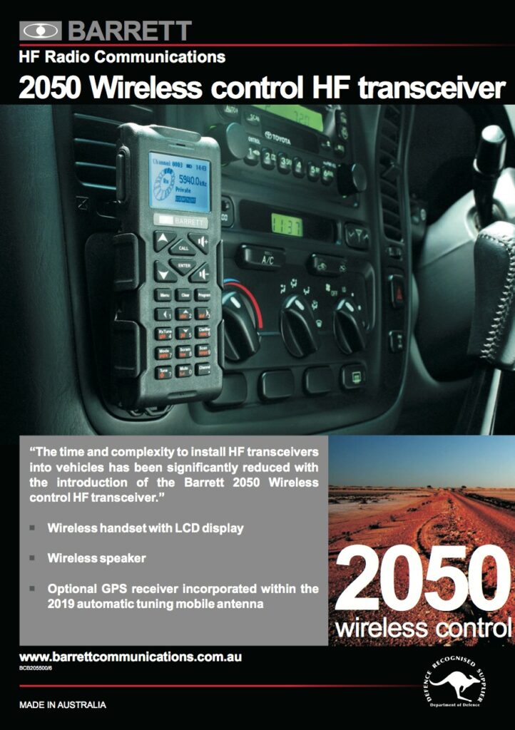 Barrett 2050 Wireless control HF transceiver – HAMRADIO