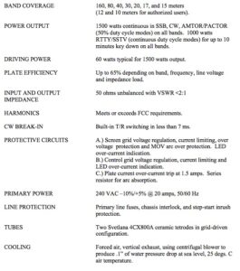 Ten-Tec TITAN-III HF Linear Amplifier (Model 417a) – HAMRADIO