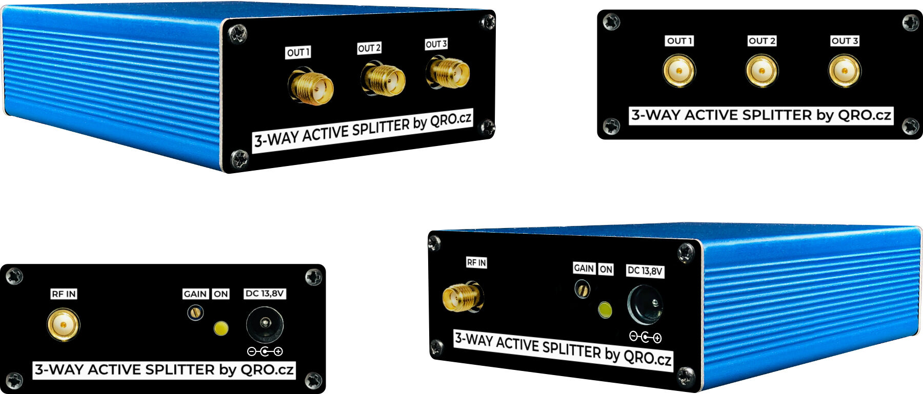 3-way active splitter in BOX by QRZ.cz – HAMRADIO