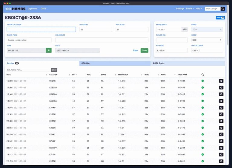 HAMRS Log v2.21.0 – HAMRADIO